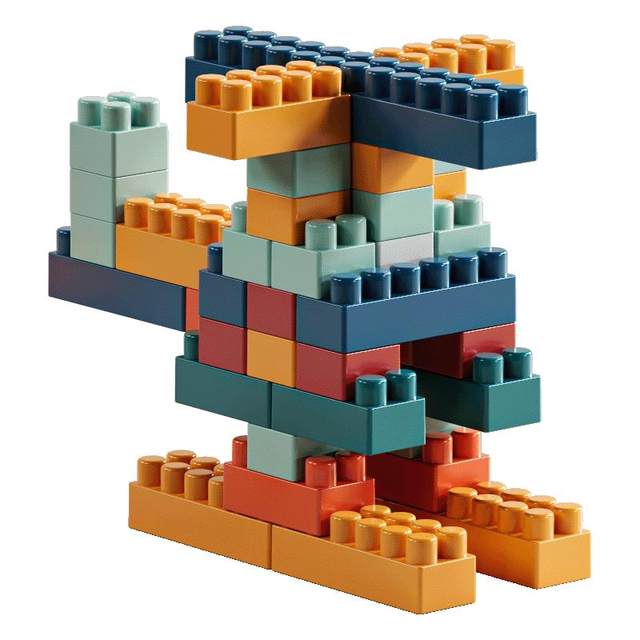 Mingta Children's Granules Building Blocks Installed Toys Puzzle Boy 3 ...