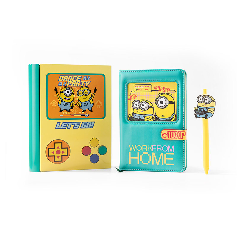 Minion Notebook Set - Iron Box with Ballpoint Pen