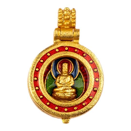 Eight Guardian Gods Gawu Box Pendant - Ancient Gold Version