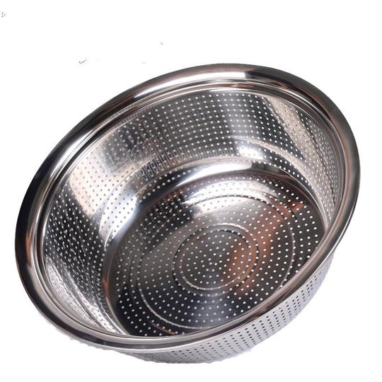 Stainless Steel Wash Basin - 28cm-70cm Round Filter Basin