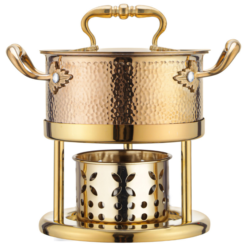 2024 new alcohol stove small hot pot | Rotating self-service commercial ...