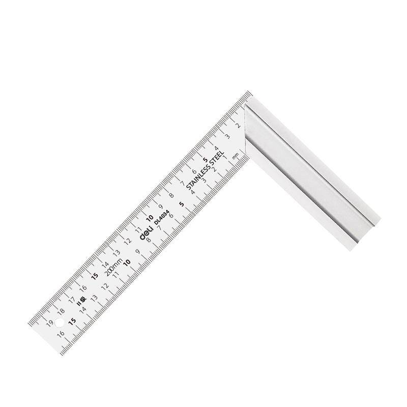 Deli thickened right-angle ruler 90-degree turning ruler multi ...