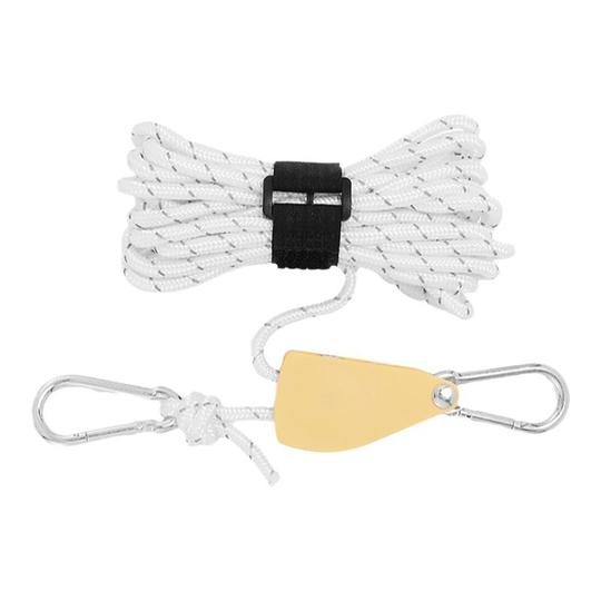 Tujue Camping Pulley Rope - Tent Lifting Lanyard with Buckle Hook