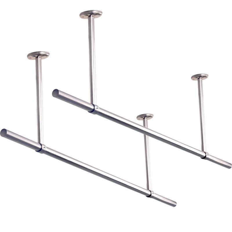 Thickened 304 Stainless Steel Balcony Clothes Rail | Fixed Clothes Rack ...