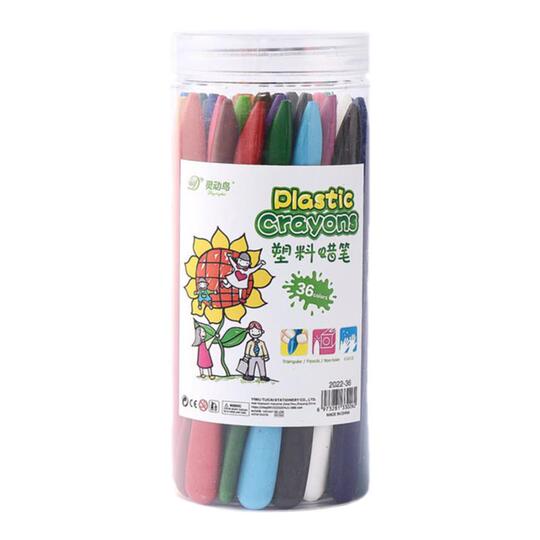 Leave the Grass 24 Color Washable Crayons for Kids - Non-Toxic Oil ...