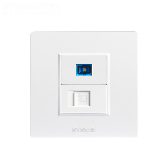 Type 86 Concealed Gigabit Network with Fiber Optic Panel | Six Types of ...