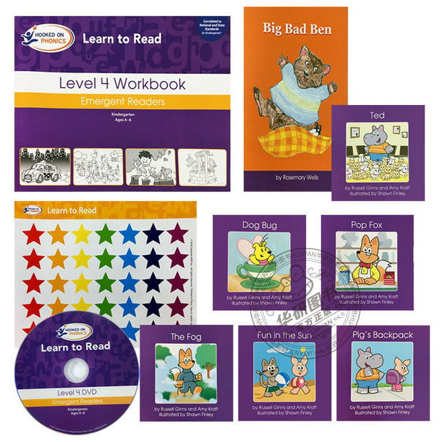 Hooked on Phonics Learn to Read Level 4 Children's English Phonics ...