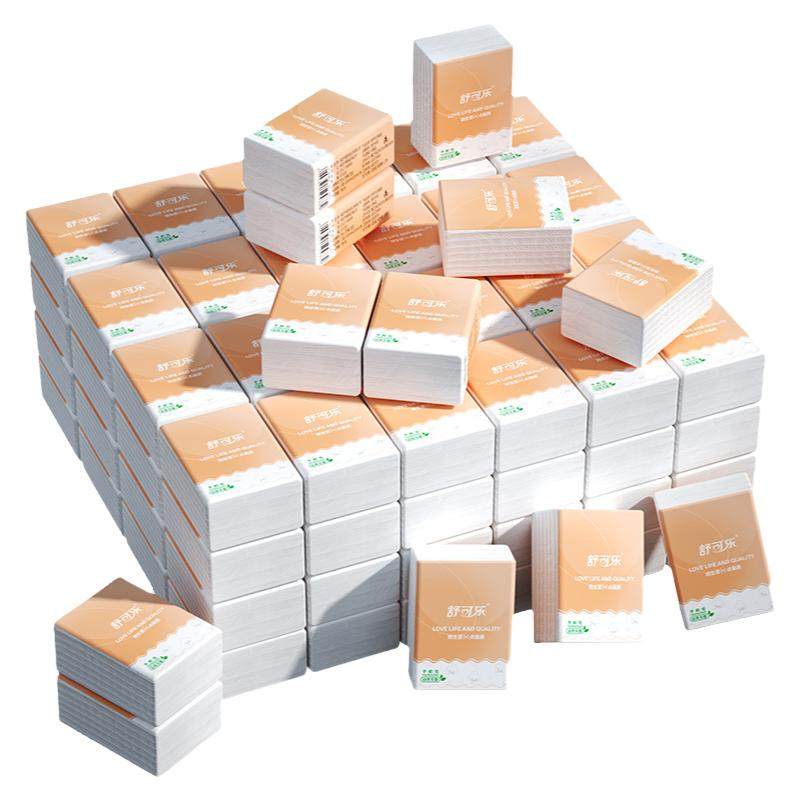 Shu Cola Handkerchief Tissue - 360 Sheets, 3-Ply Wood Pulp, Small Pack