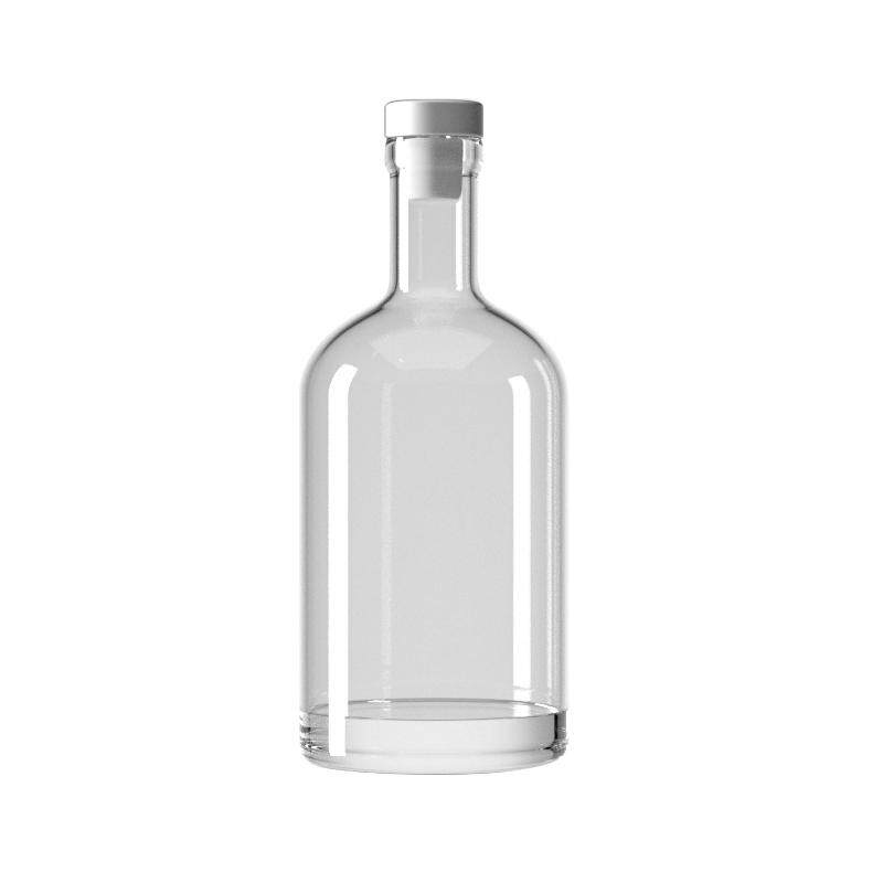 Glass Wine Bottle - Small Sealed Container - High-End Transparent Glass ...