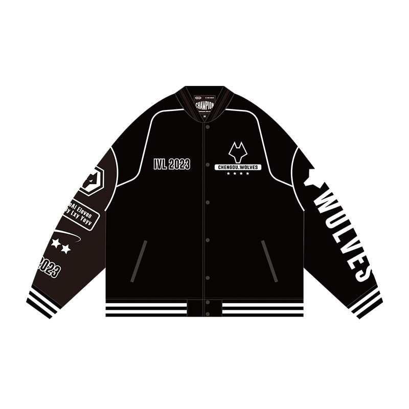 Wolves Baseball Uniform Jacket - Autumn/Winter - Aowu Family