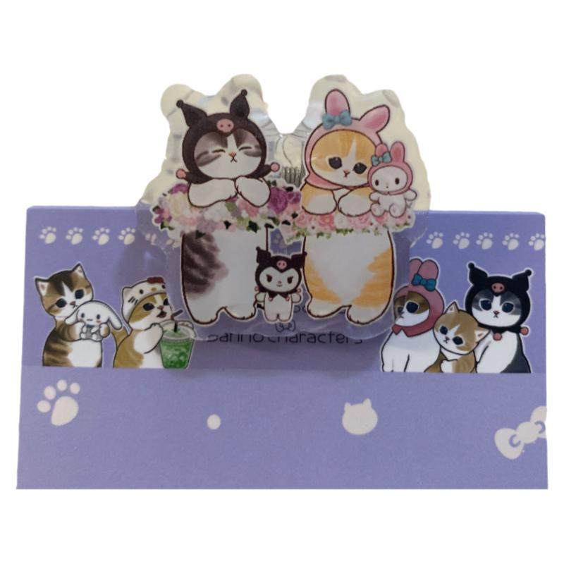 Clips de Caderno Acrílico Tubarão Gato Sanrio - Organizador de ...