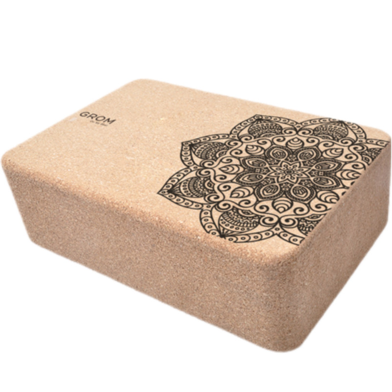 Grom Cork Yoga Block - High-Density Eco-Friendly Fitness Aid
