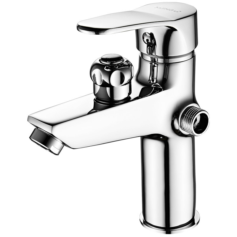 All-Copper Body Single-Hole Basin Dual-Use Faucet with Shower Head ...
