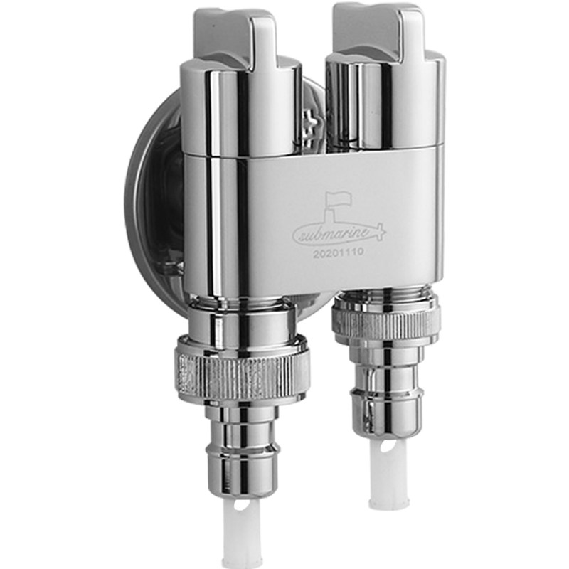 Submarine Washing Machine Faucet - One in Two Out Three-Way Toilet ...