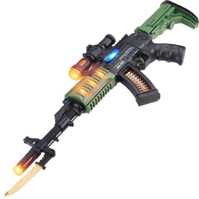 Happy Planet Electric Sound & Light Gun Toy - AK47 Model