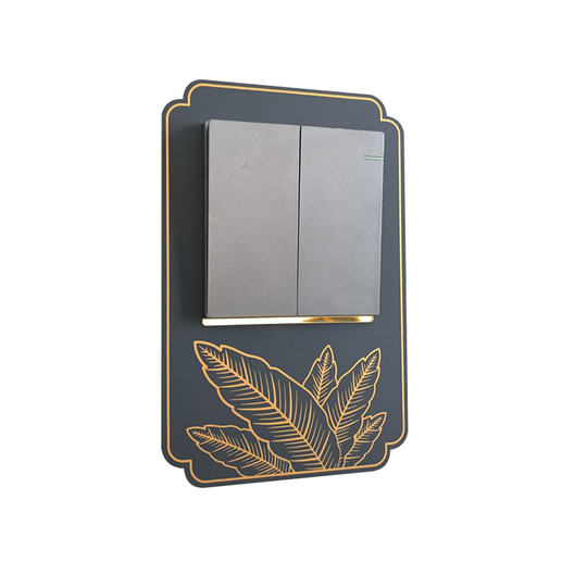 Light Luxury Acrylic Switch Cover - Floral Design