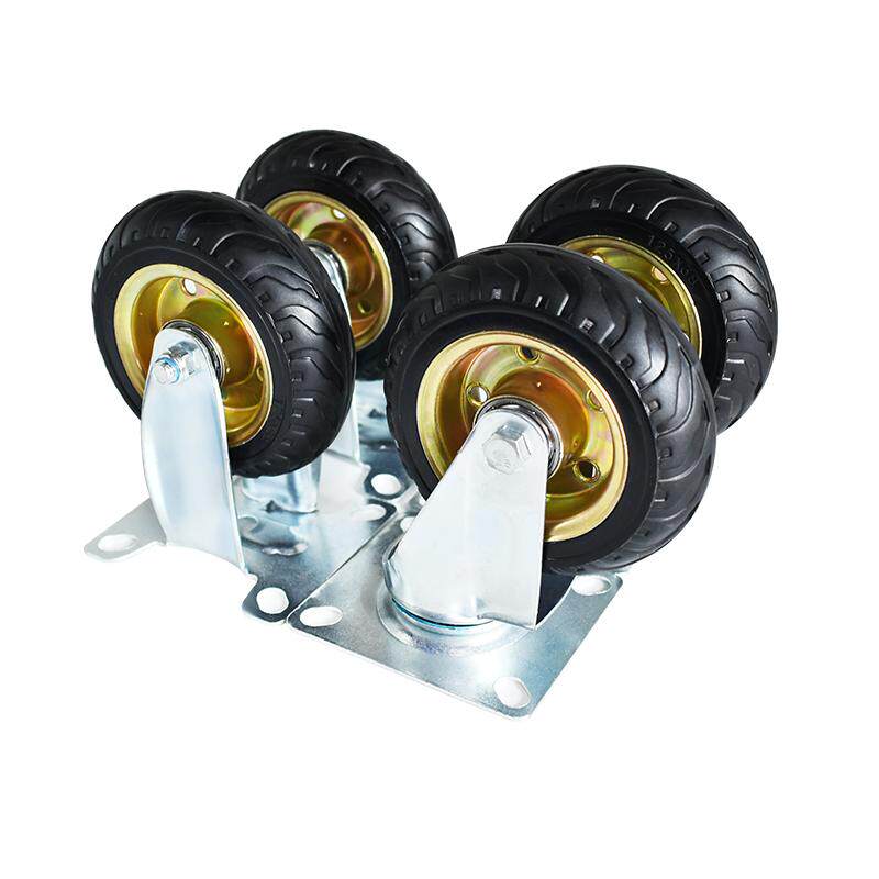 Roulette de chariot roue universelle roue en caoutchouc chariot d ...