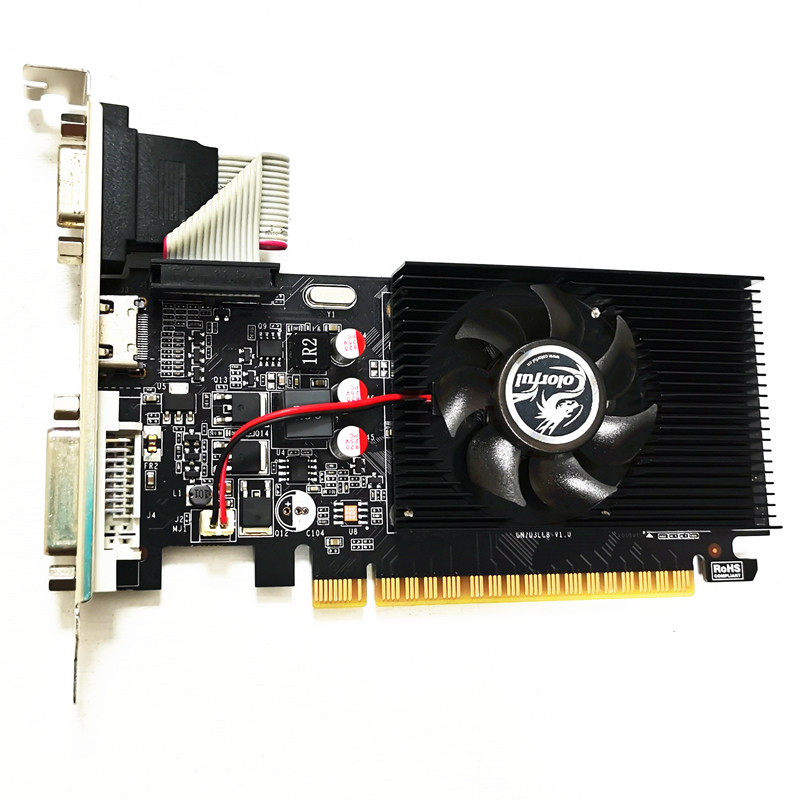 Tarjeta Gráfica Colorful GT710 1GB - 64bit GDDR3 - HDMI, DVI, VGA