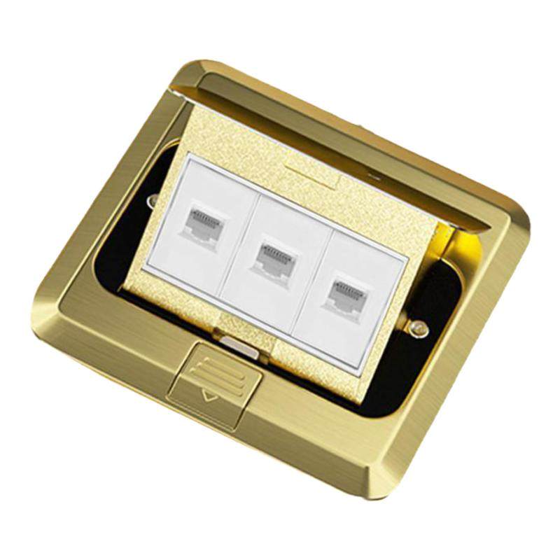 All-Copper RJ45 Network Quick Pop-Up Floor Socket Computer Telephone ...