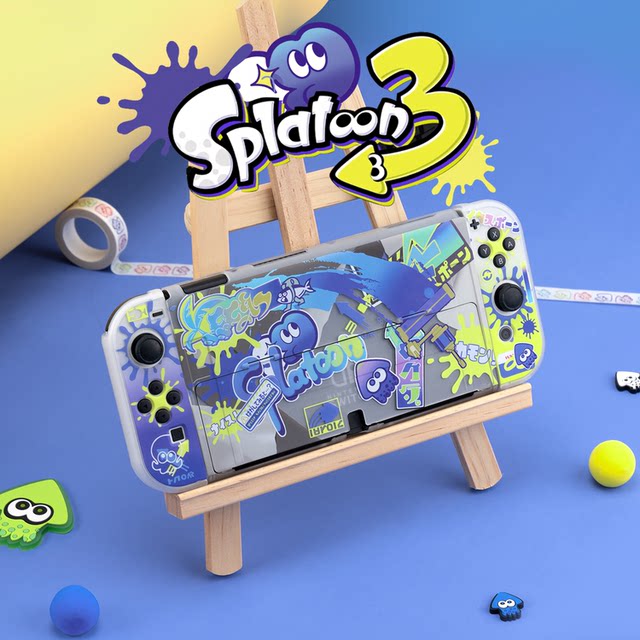 Nintendo SwitchOLED protective sleeve NS jet warrior 3 transparent protective shell joystick hat ...