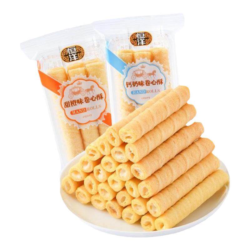 Biskuit telur gulung rasa kuning telur asin | cemilan susu kental ...