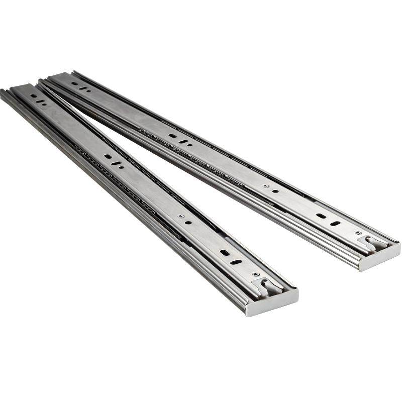 Kabei Stainless Steel Drawer Track Damping Buffer Slide - Three-Section ...