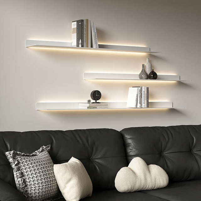 Merchandise wall luminous decorative partition living room simple ...