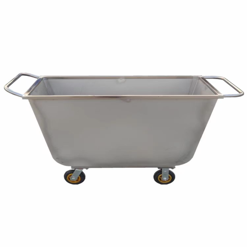 Pig Farm Stainless Steel Feed Transport Truck - Thickened Feeding Cart ...