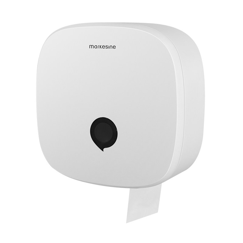 Punch-Free Large Roll Paper Box - Commercial Wall-Mounted Toilet Tissue ...