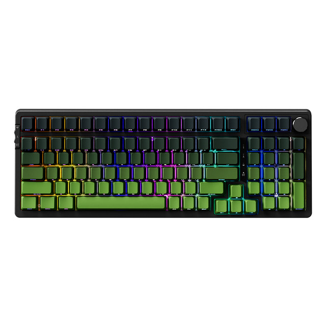 Black Jue AK992 Matcha side -engraved wireless mechanical keyboard ...