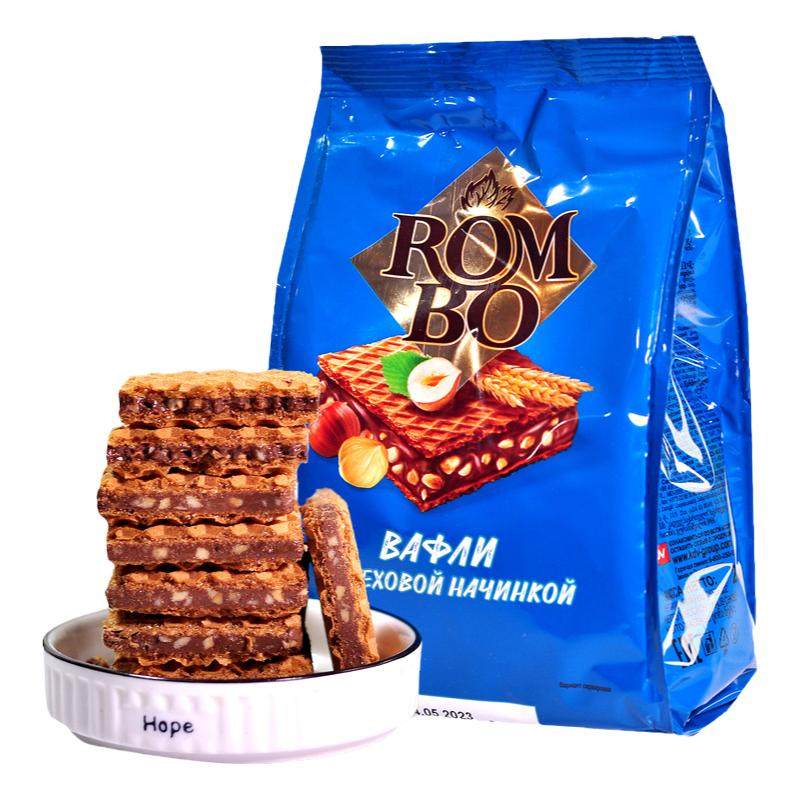 Pavilhão nacional russo importado kdv chocolate sanduíche de avelã ...