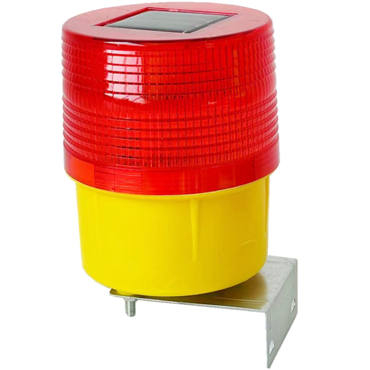 Road Worker Solar Warning Light - Construction Safety Flashlight