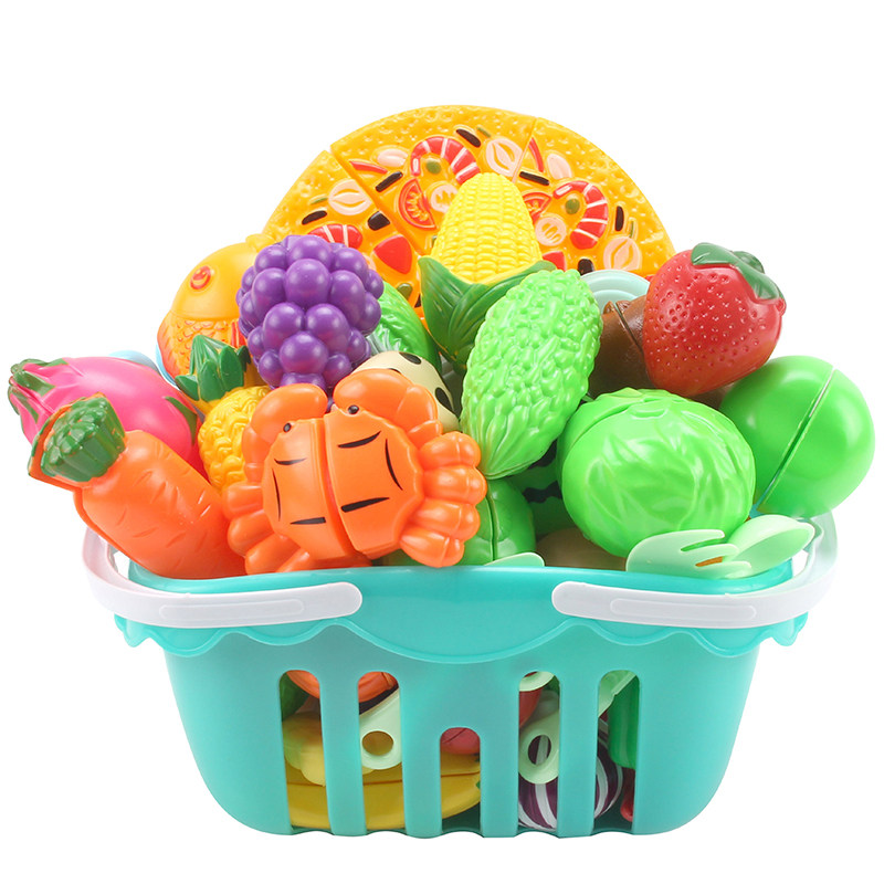 Fruit & Vegetable Chopping Toy Set - Educational Kitchen Play for Kids