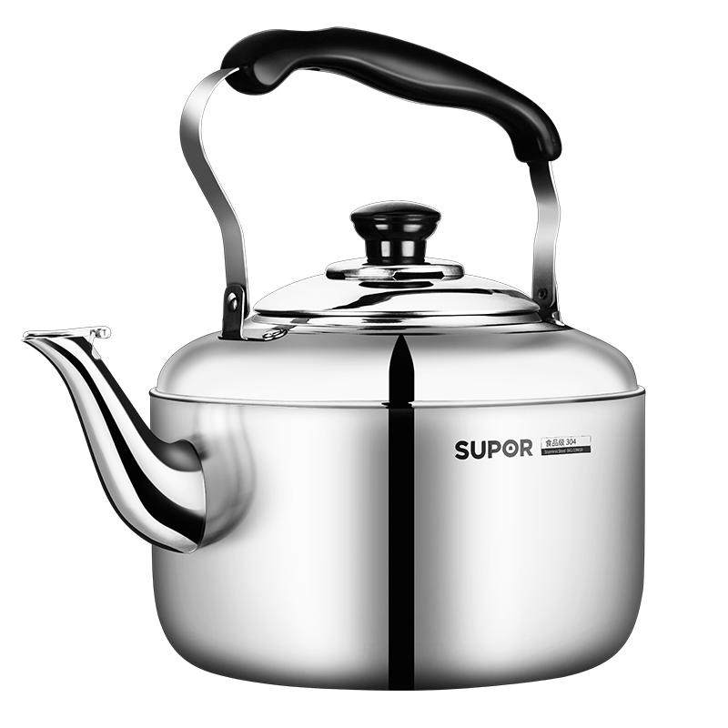Supor 304 Stainless Steel Kettle - 4L Large Capacity Gas Kettle