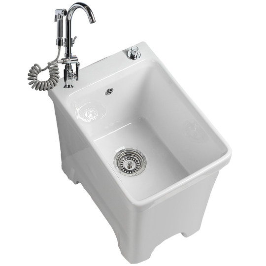 Small Apartment Ceramic Mop Pool | Mini Wash Basin for Bathroom Floors ...