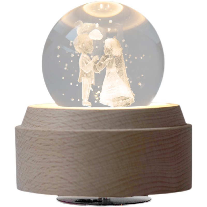 Nordic Crystal Ball Music Box - Romantic Gift for Her