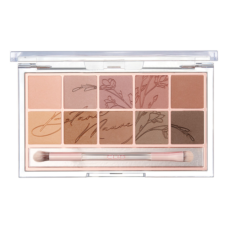 Clio Star Sand Ten Color Eyeshadow Palette - Milk Tea Earth Tones