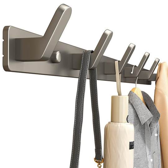 Delixi Punch-Free Coat Hooks Entrance Hall Clothes Hangers Wall-Mounted ...