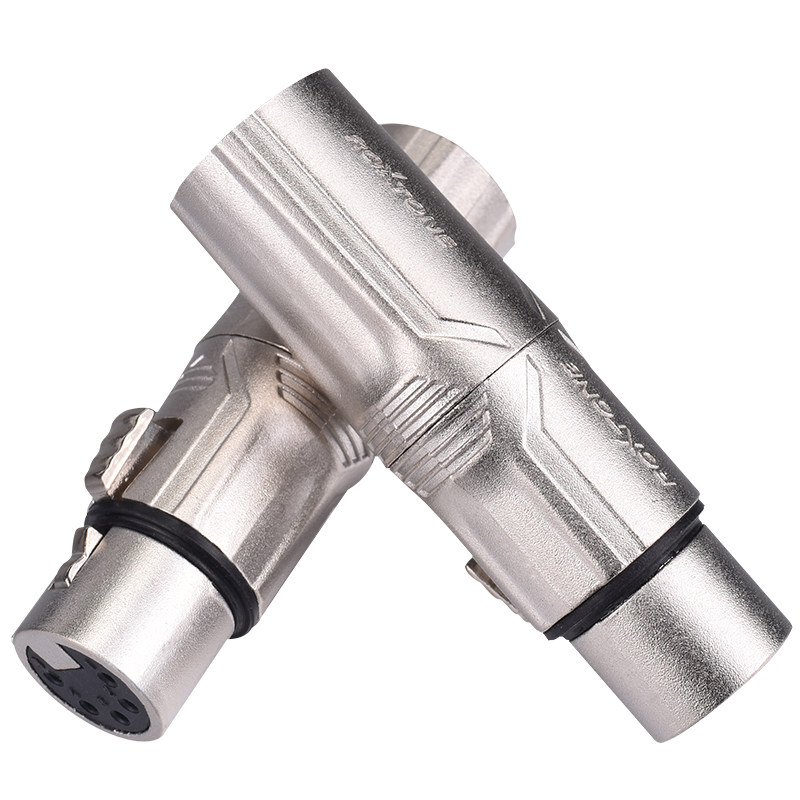 Roxtone XLR Audio Microphone Connector XLR 3-Pin to 5-Pin Male-Female ...