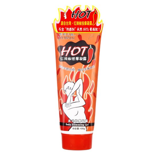 Red Pepper Body Firming Massage Cream for Thighs, Legs, Arms, and Belly