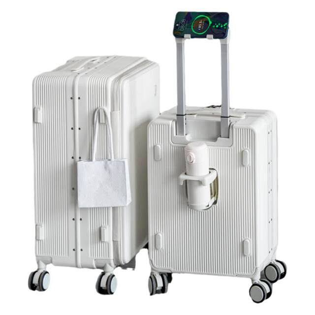 Side flip luggage front open 2024 new lady front opening opening cover ...