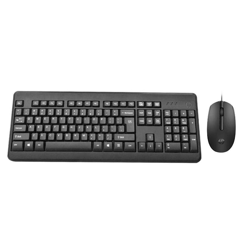 HP Wired Keyboard and Mouse Set for Desktop and Laptop