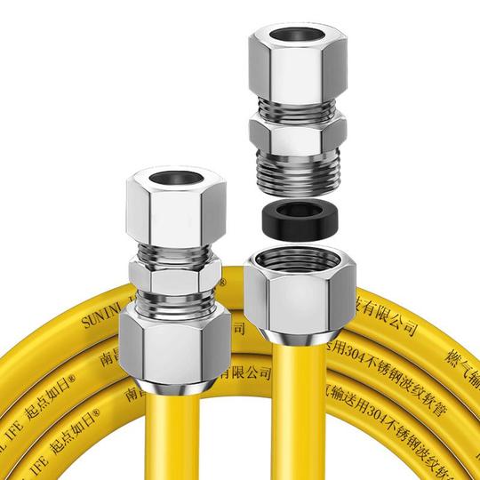 304 Stainless Steel Gas Pipe - Explosion-Proof Stove Connector Hose