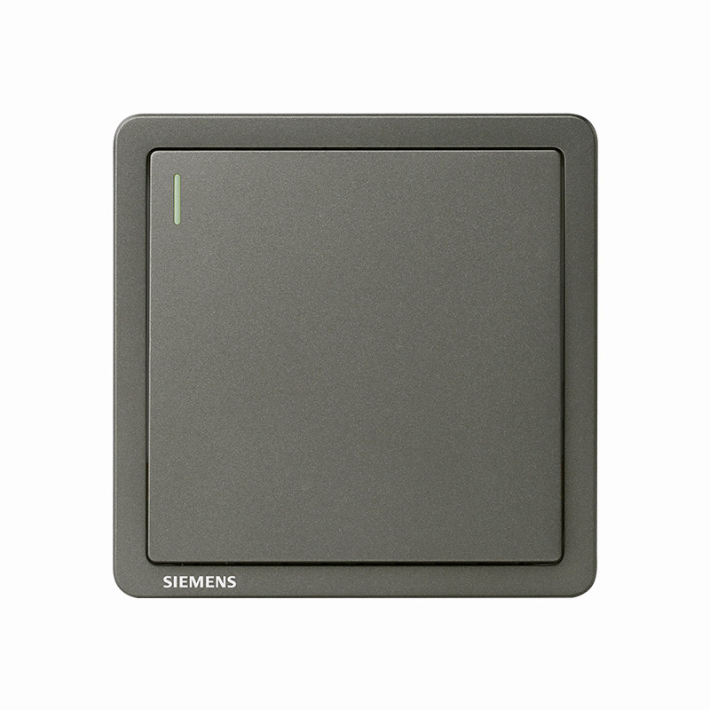 Siemens Switch Socket Panel - Smoke Gold Gray Large Plate, 5-Hole Power ...