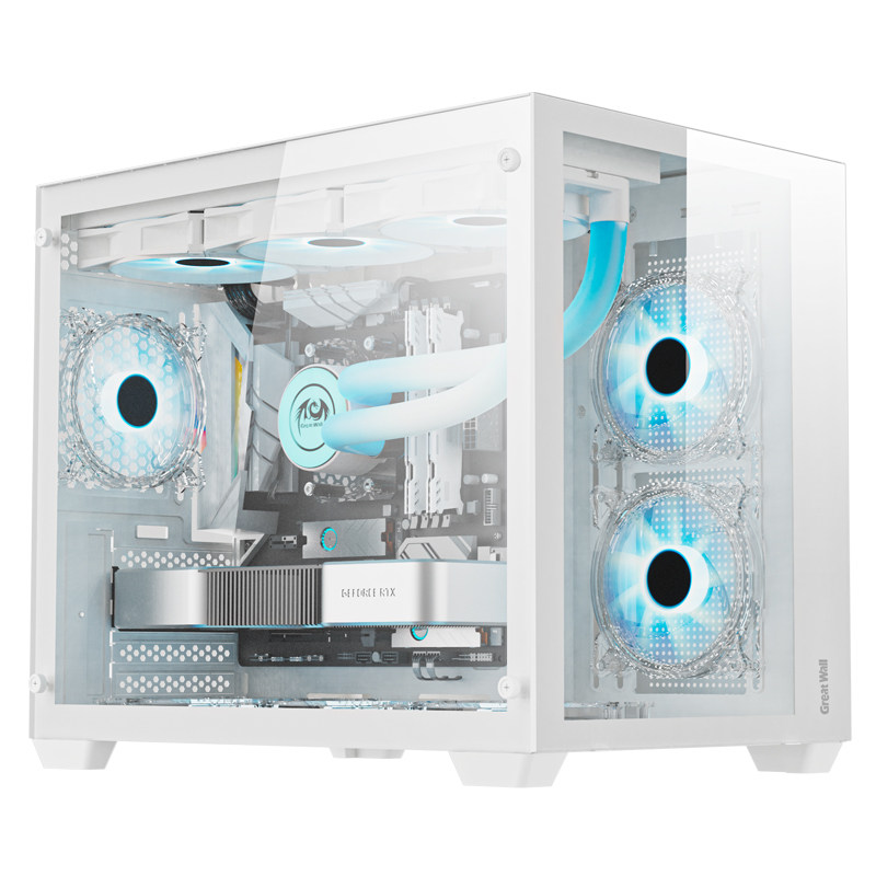 Great Wall Neptune T6 Desktop Computer Chassis with Transparent Bauhaus ...