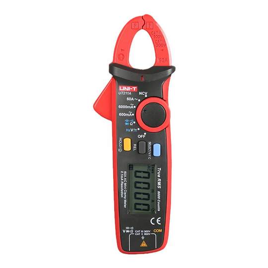UNILIDE UT211B High-Precision AC/DC Clamp Meter with True RMS Digital ...