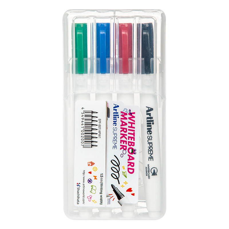 Stylo pour tableau blanc Artline Epf-507 - 10 couleurs, pointe 1,5 mm