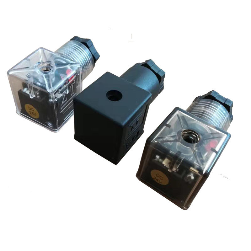 Hydraulic Solenoid Valve Plug Socket - Hydraulic Valve with Light Plug ...