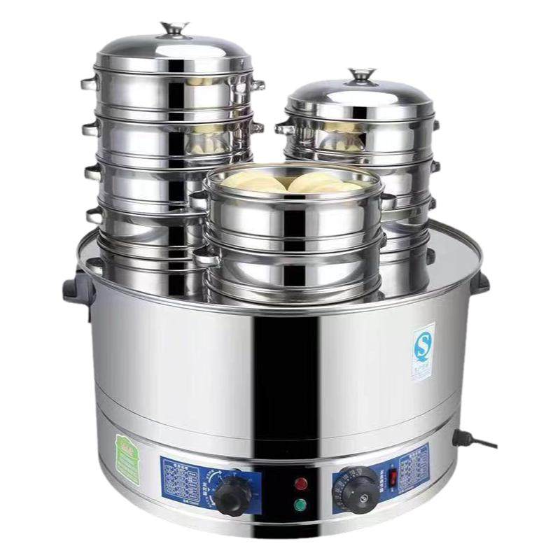 Commercial Steamer - 3 Hole Gas Steamed Bun Stove