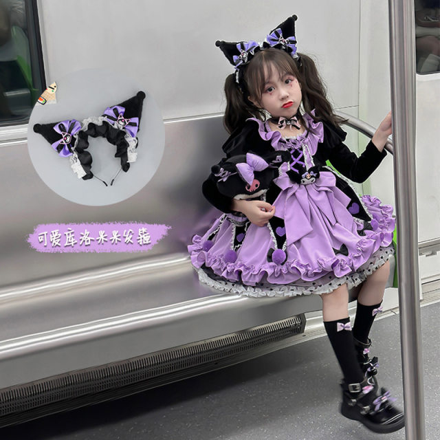 Children's bow kulomi ear headband cos girl princess headdress lolita ...